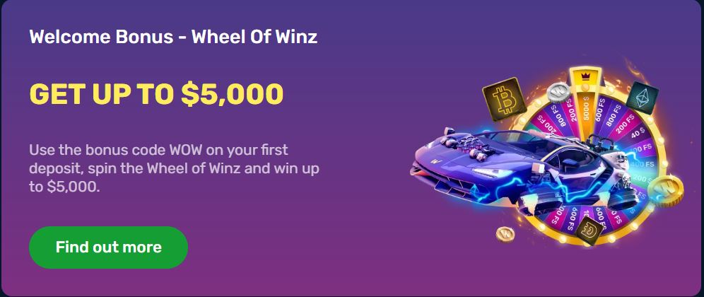 Winz.io Review 2025 : Welcome Bonus Up to $5,000 or 200 mBTC